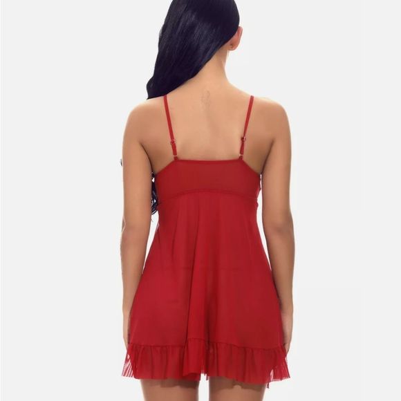 SexyFun | Intimates & Sleepwear | Open Cup Teddy Babydoll Nightwear ...